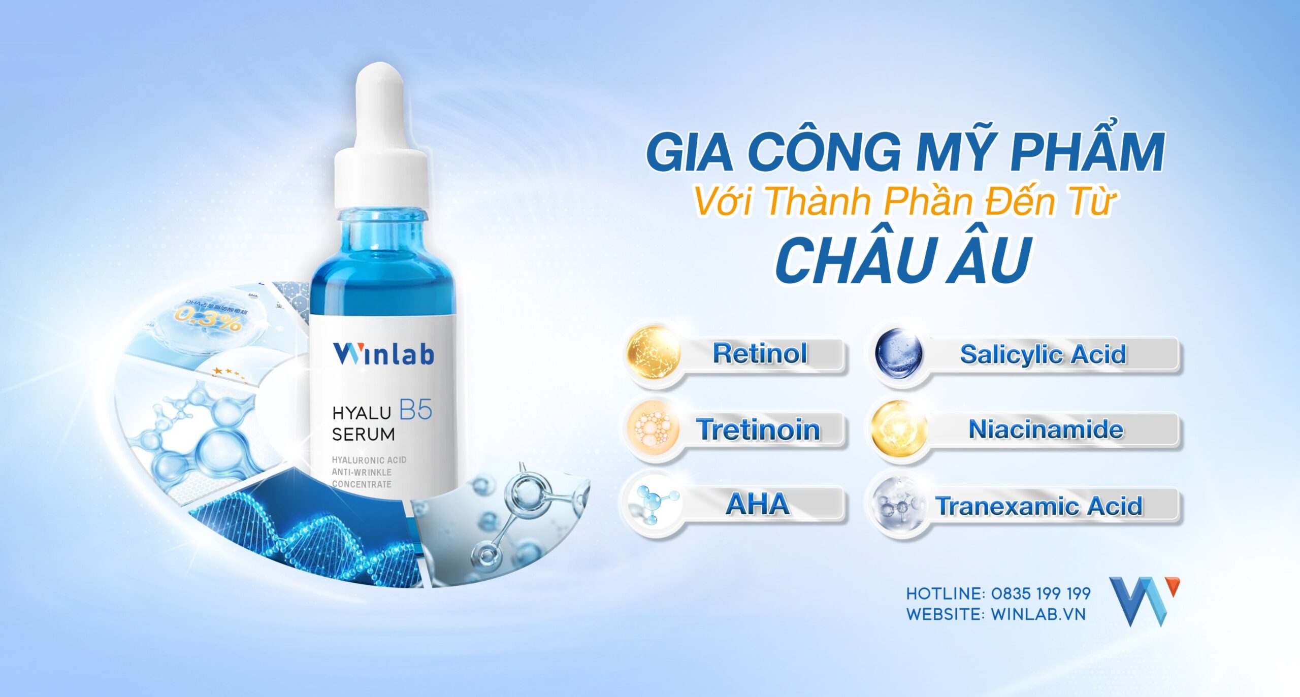 Gia công mỹ phẩm Hàn Quốc chất lượng hàng đầu - WINLAB